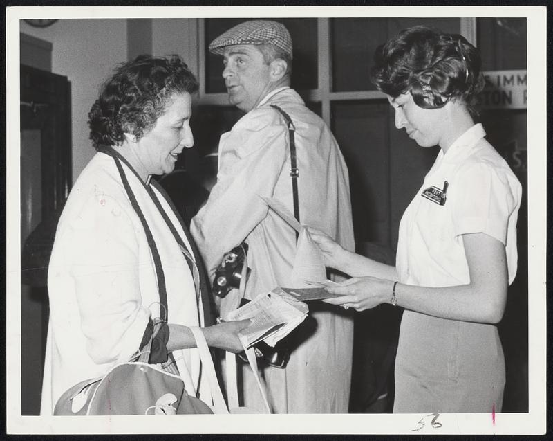 Greetings To America come from Miss Sisson of Winthrop, one of two port ...
