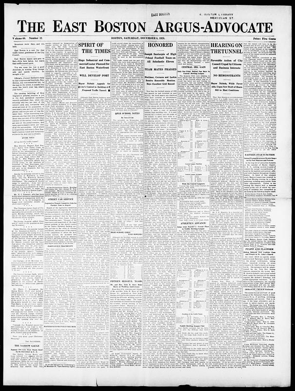 East Boston Argus-Advocate - Digital Commonwealth