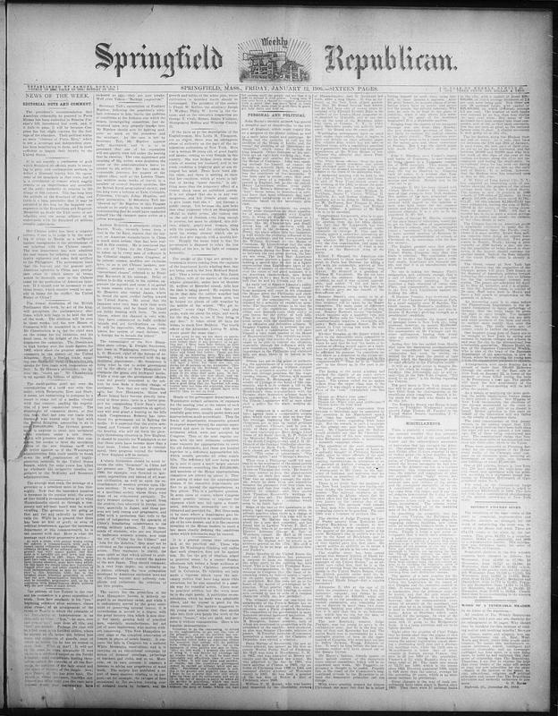 Springfield Weekly Republican - Digital Commonwealth