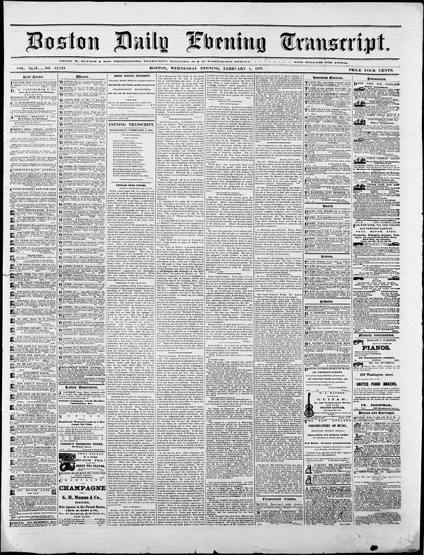 Boston Daily Evening Transcript - Digital Commonwealth