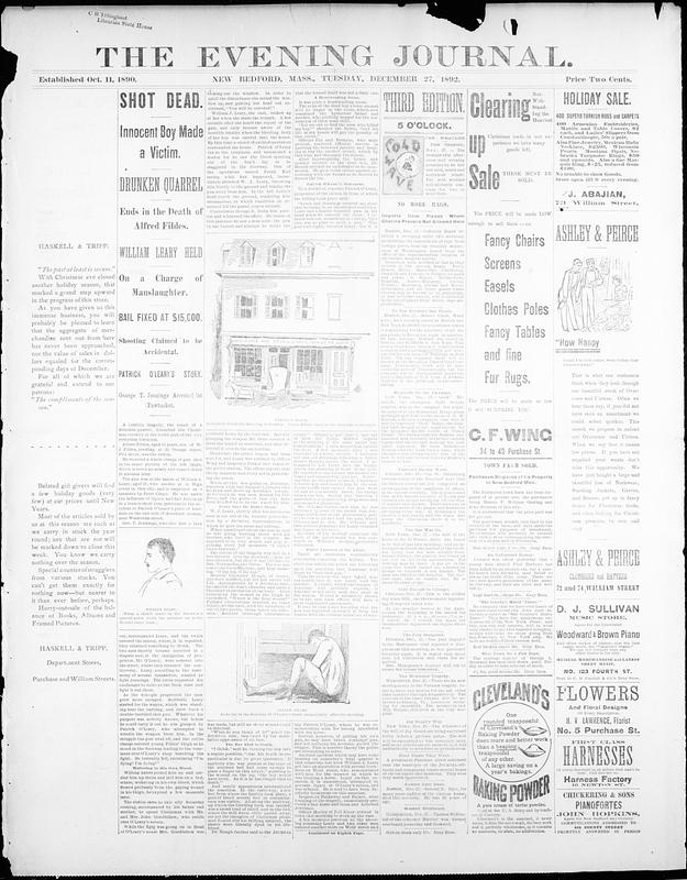 The Evening Journal. December 27, 1892 - Digital Commonwealth