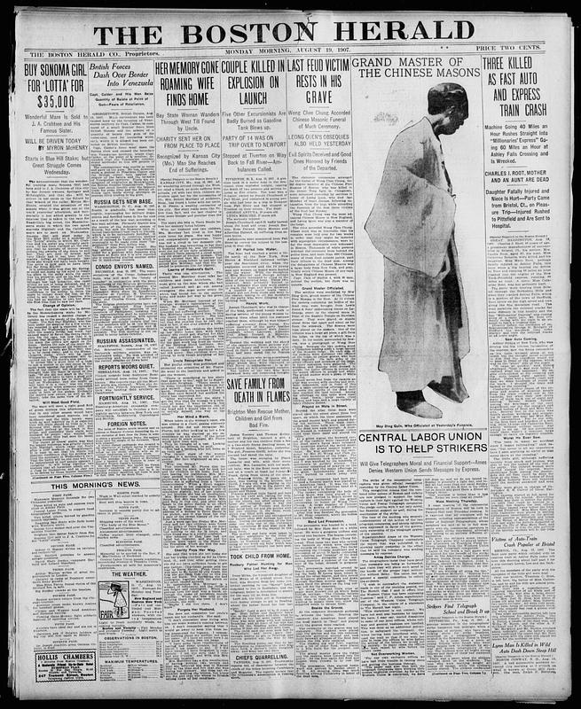 The Boston Herald. August 19, 1907 - Digital Commonwealth