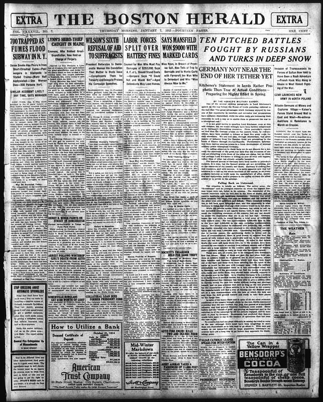 The Boston Herald. January 07, 1915 - Digital Commonwealth