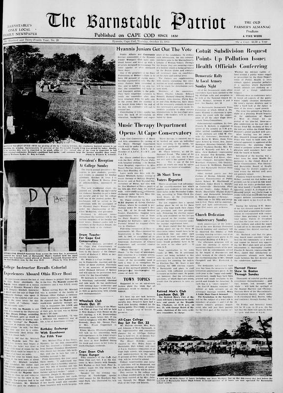 Barnstable Patriot. October 15, 1964 - Digital Commonwealth