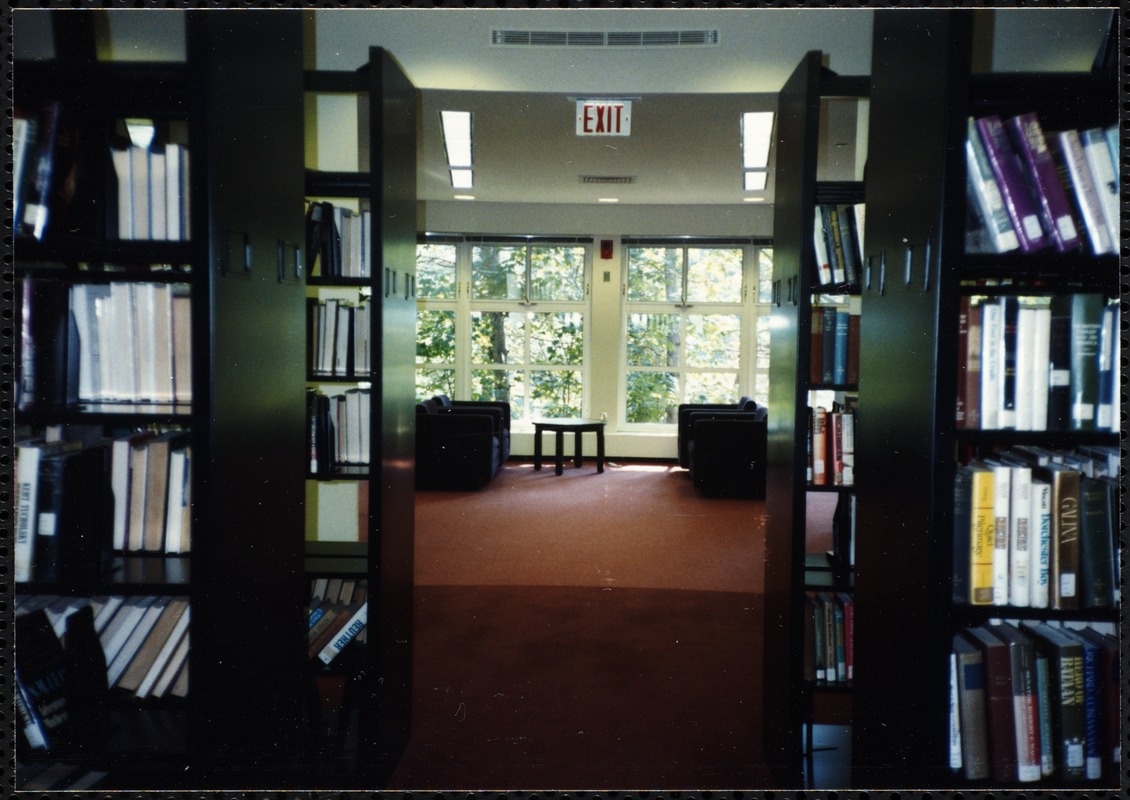 Newton Free Library, Newton, MA. Interior. Stacks, tables and chairs ...