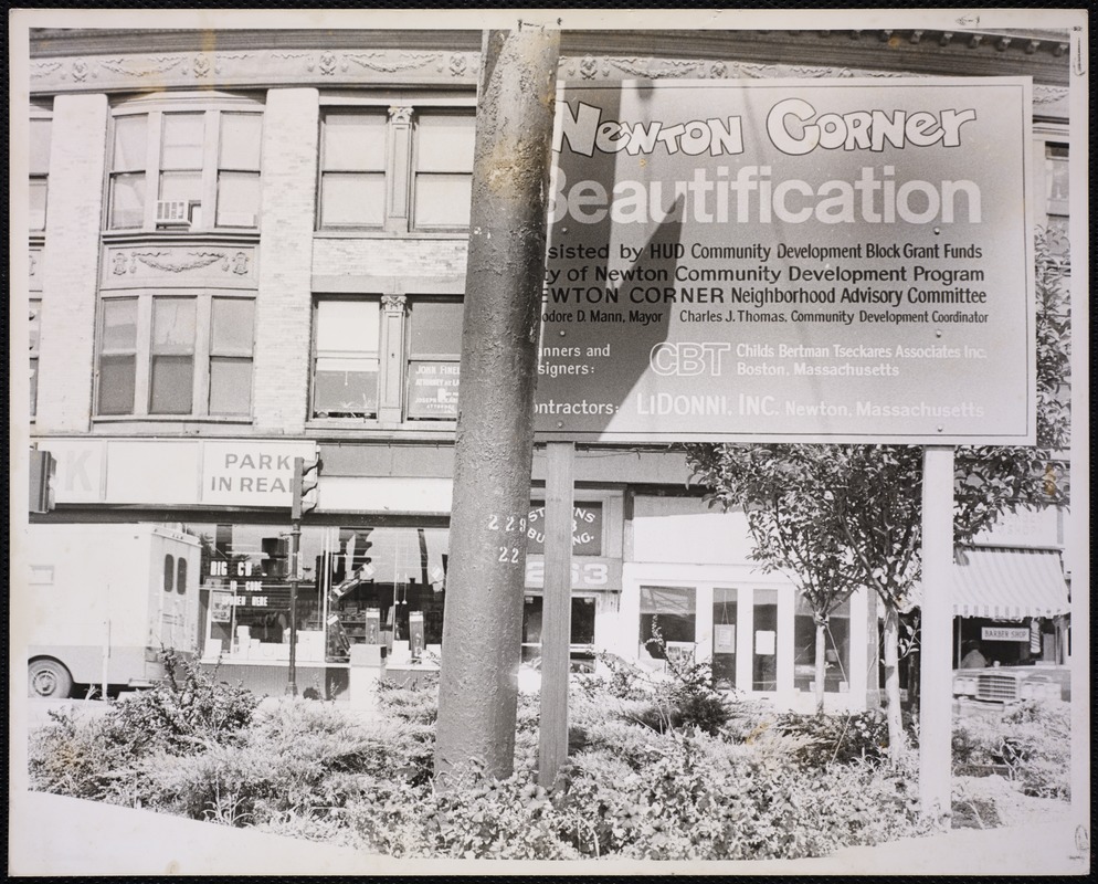 Villages of Newton, MA. Newton Corner. Newton Corner - Digital Commonwealth