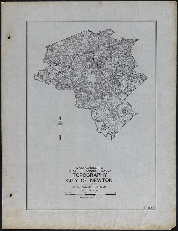 Topography City of Newton - Digital Commonwealth