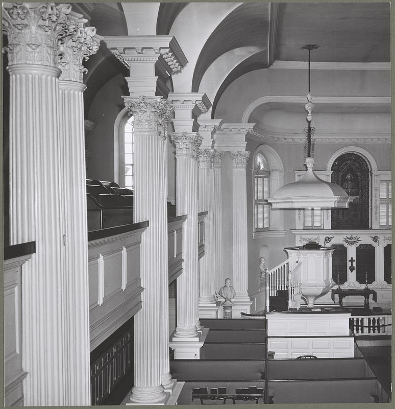Boston, King's Chapel, interior - Digital Commonwealth
