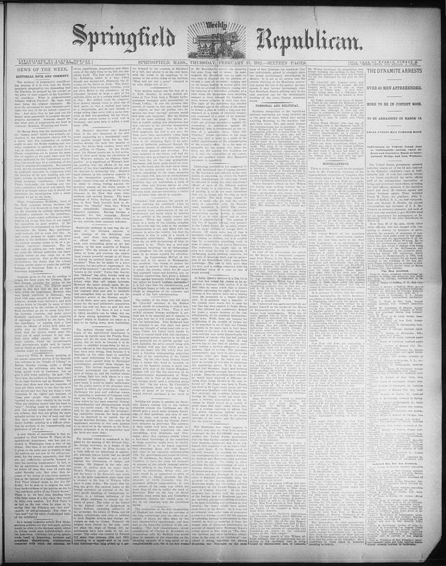 Springfield Weekly Republican - Digital Commonwealth