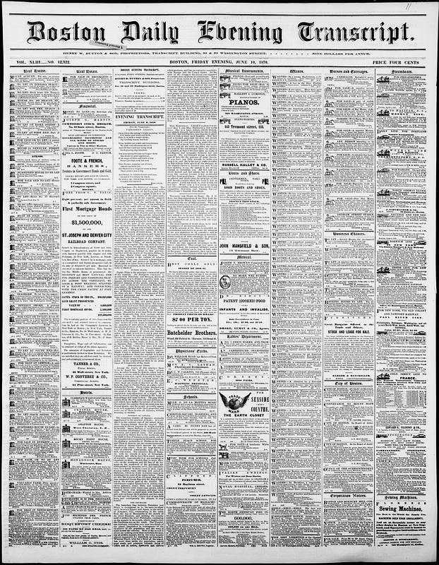 Boston Daily Evening Transcript - Digital Commonwealth