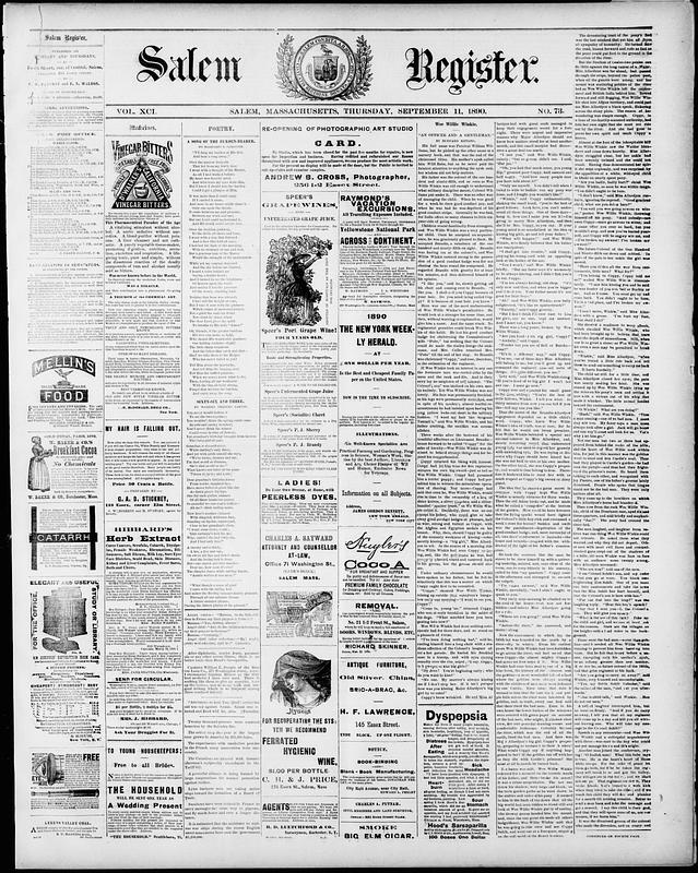 Salem Register. September 11, 1890 - Digital Commonwealth
