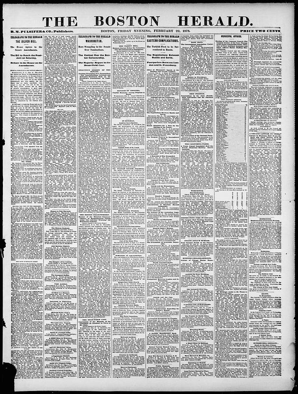 The Boston Herald. February 22, 1878 - Digital Commonwealth