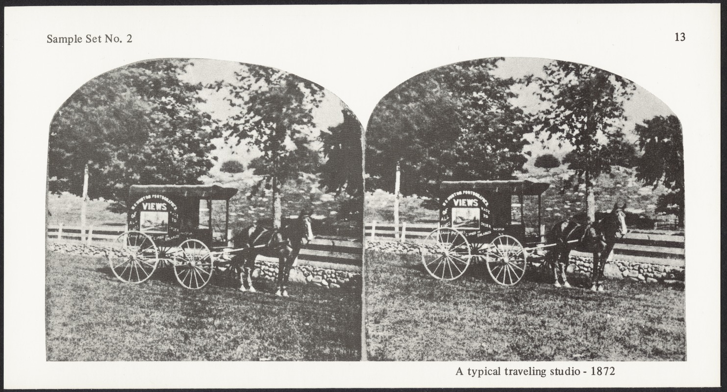 A typical traveling studio - 1872 - Digital Commonwealth