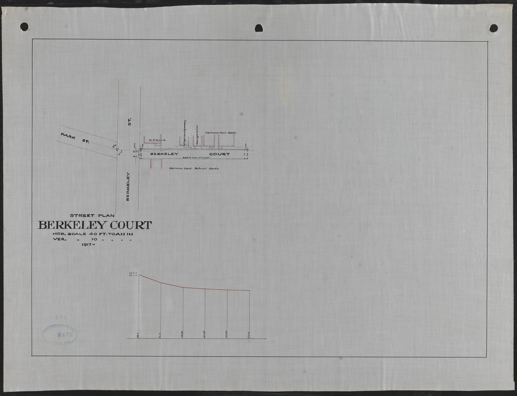 Street plan, Berkeley Court - Digital Commonwealth