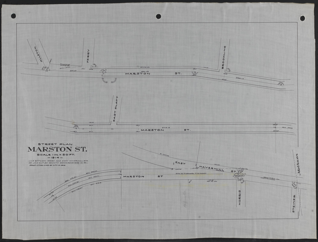 Street plan, Marston St. - Digital Commonwealth