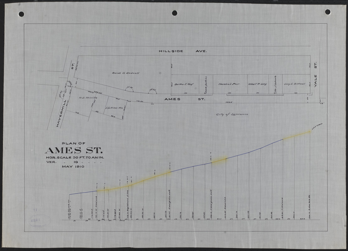 Plan of Ames St. - Digital Commonwealth