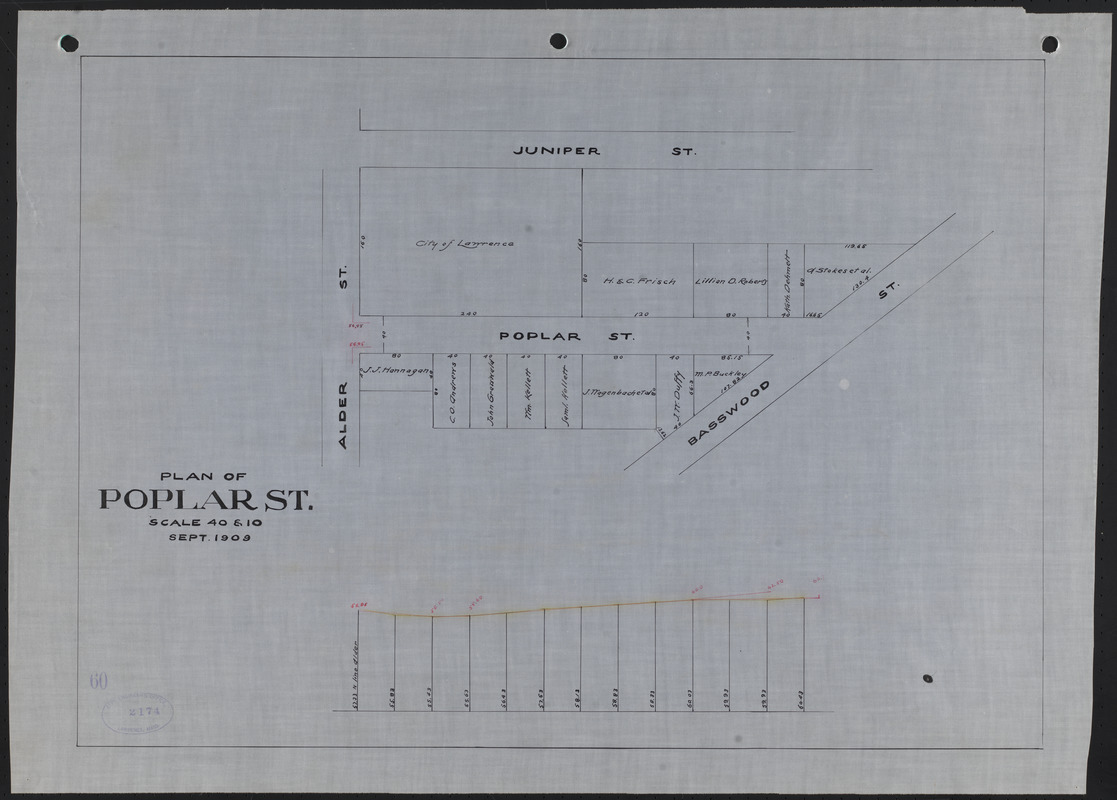 Plan of Poplar St. - Digital Commonwealth