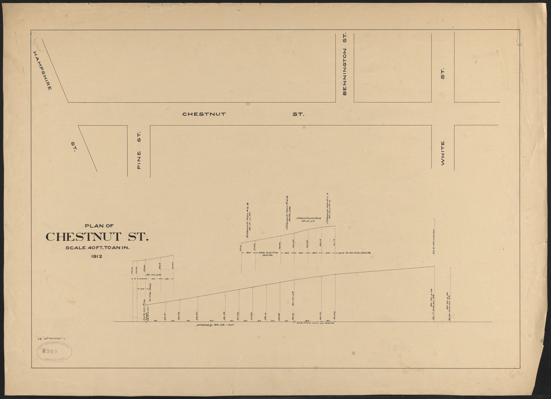 Plan of Chestnut St. - Digital Commonwealth