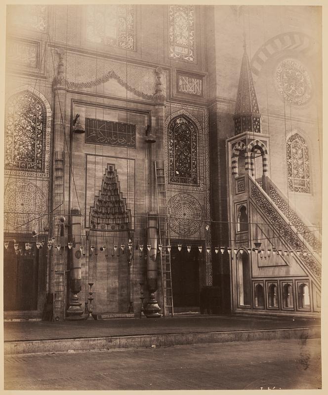 Interior of the Mosque of Suleiman, "the Magnificent" - Digital ...