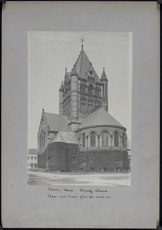 Boston, Massachusetts, Trinity Church, from the north - Digital ...