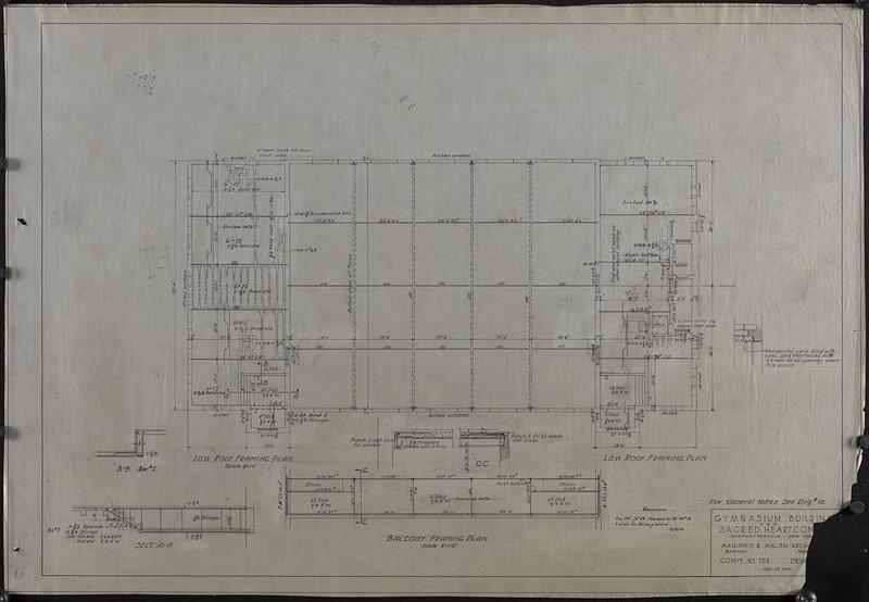 Balcony framing plan - Digital Commonwealth