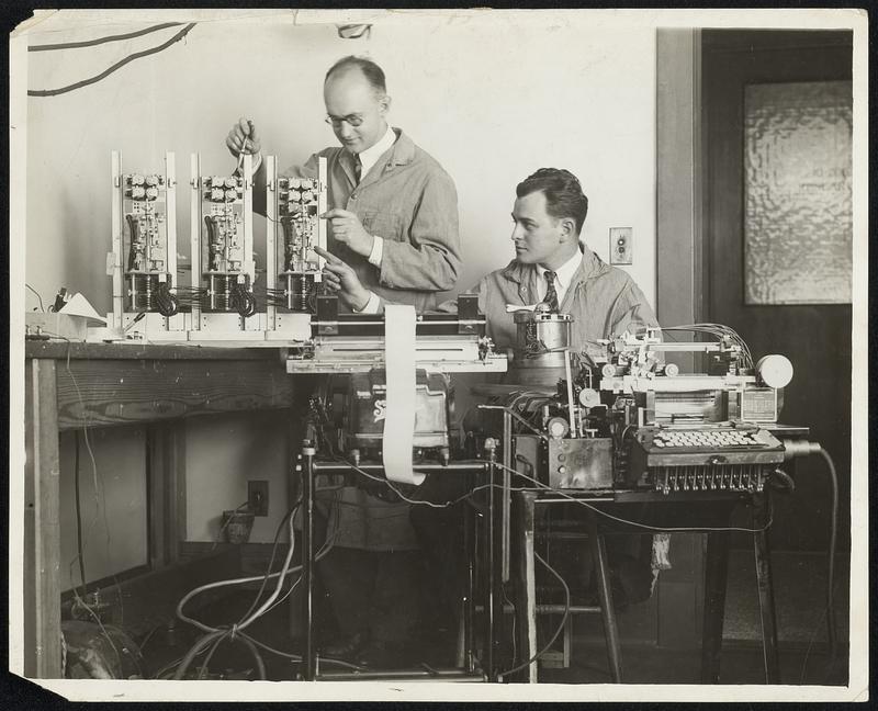 Showing how the new accounting device for department stores is operated ...
