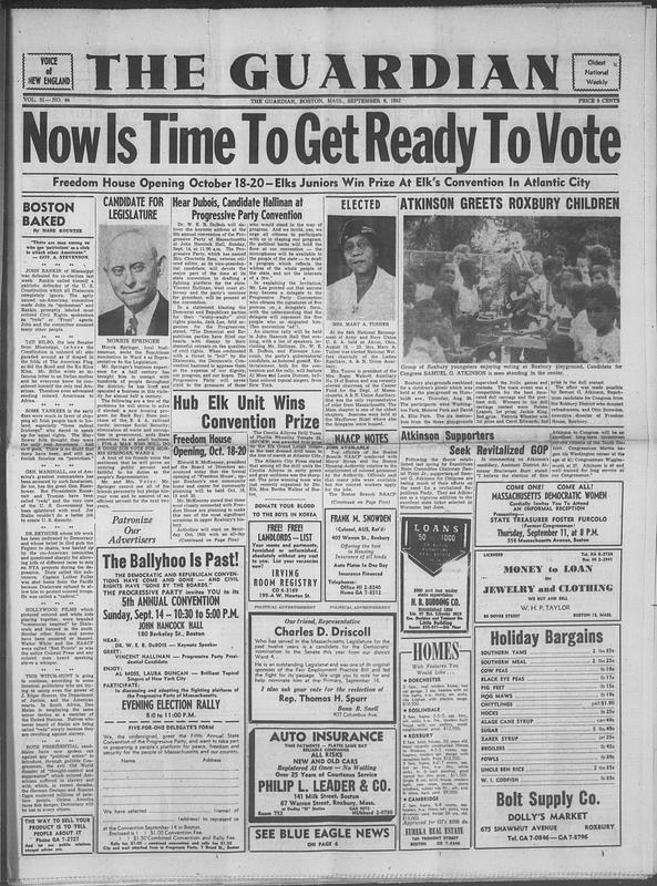 The Guardian. September 06, 1952 - Digital Commonwealth