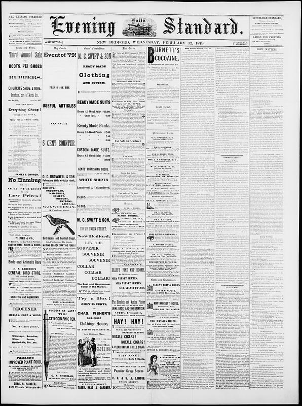 Evening Standard. February 12, 1879 - Digital Commonwealth