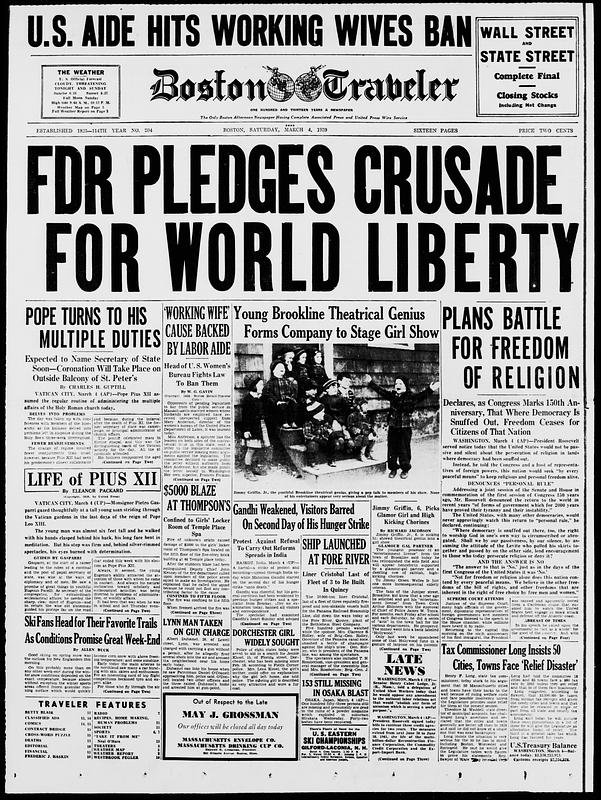 The Boston Traveler. March 04, 1939 - Digital Commonwealth