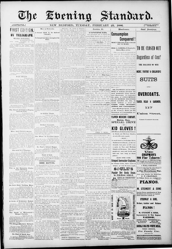 Evening Standard. February 23, 1886 - Digital Commonwealth
