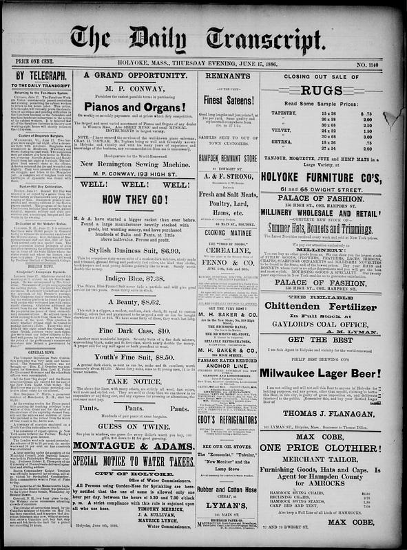 The Daily Transcript. June 17, 1886 - Digital Commonwealth