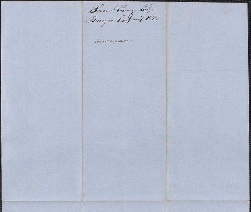 Samuel Cony to George Coffin, 14 January 1850 - Digital Commonwealth
