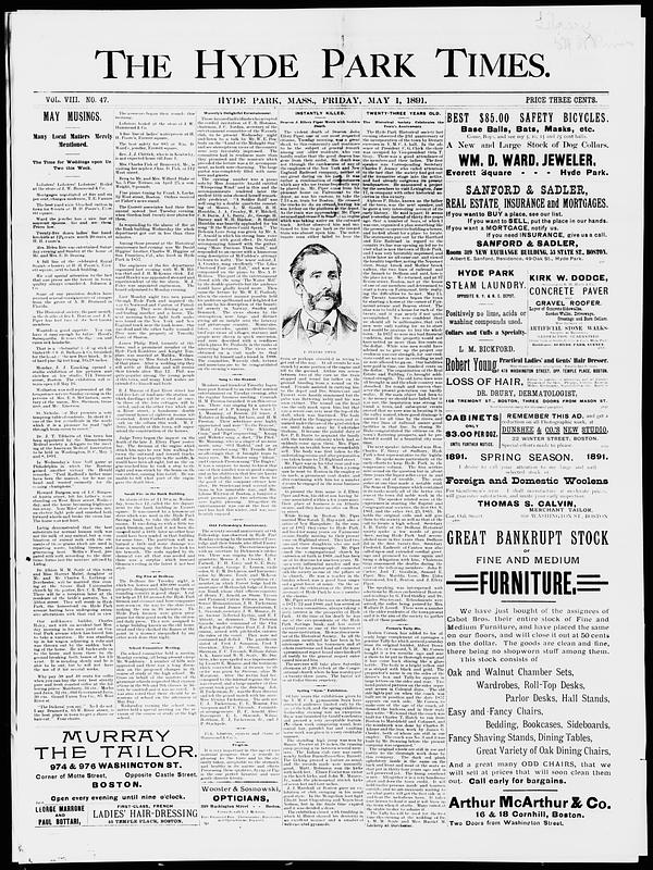 The Hyde Park Times. May 01, 1891 - Digital Commonwealth