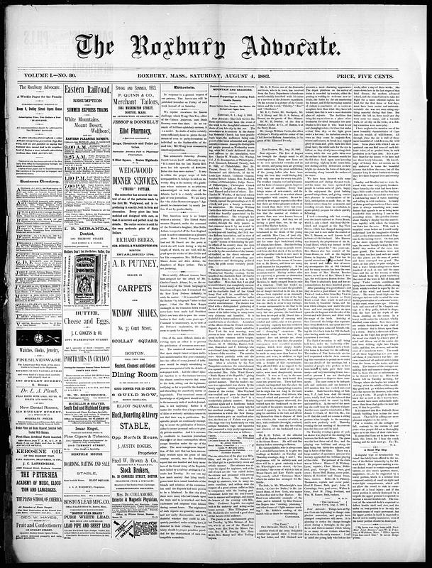 The Roxbury Advocate - Digital Commonwealth