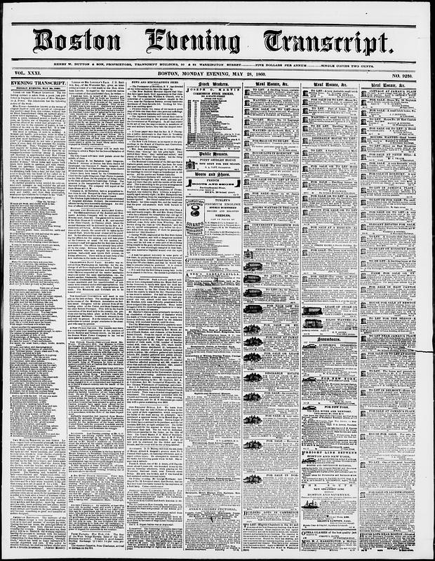 Boston Evening Transcript - Digital Commonwealth