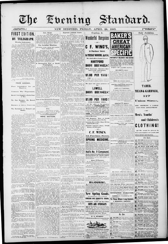 Evening Standard. April 24, 1885 - Digital Commonwealth