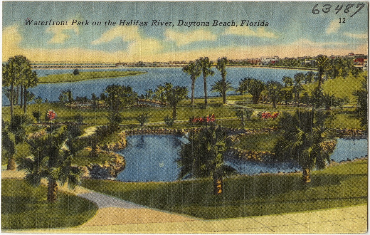 Waterfront Park on the Halifax River, Daytona Beach, Florida - Digital ...