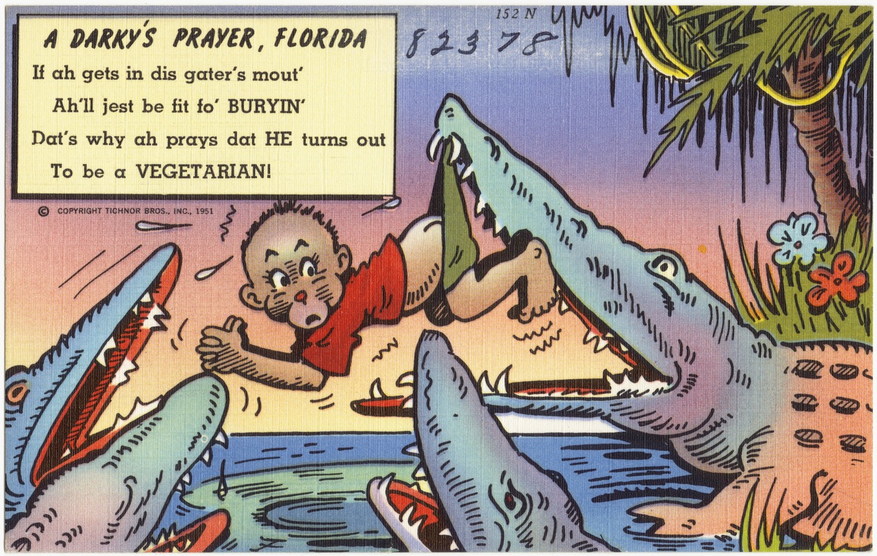 A darky's prayer, Florida - Digital Commonwealth