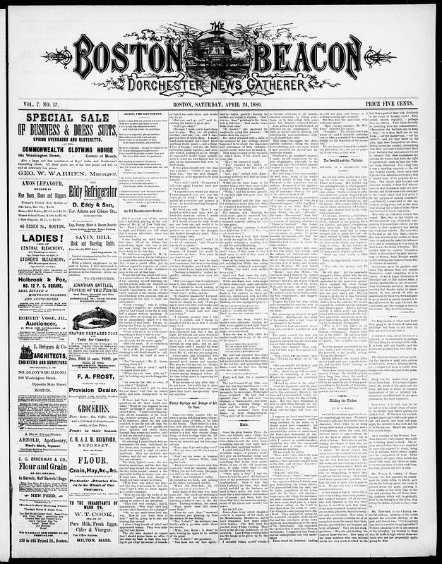 The Boston Beacon and Dorchester News Gatherer. April 24, 1880 ...