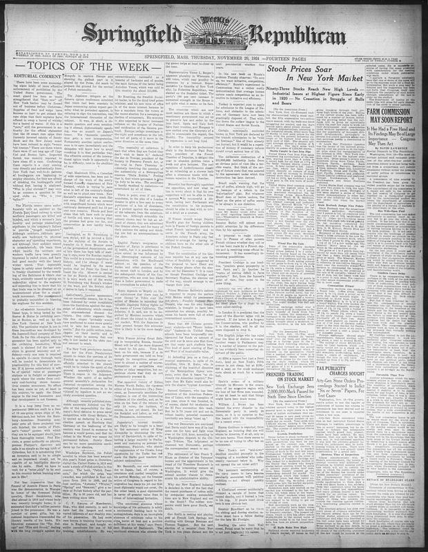 Springfield Weekly Republican - Digital Commonwealth