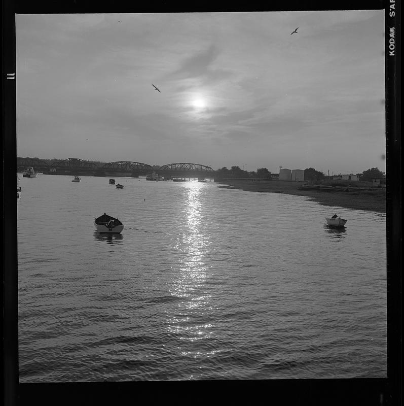 Evening harbor views from Ring’s Island - Digital Commonwealth