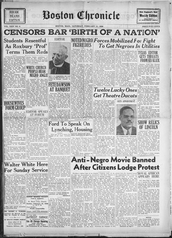 Boston Chronicle. February 11, 1939 - Digital Commonwealth
