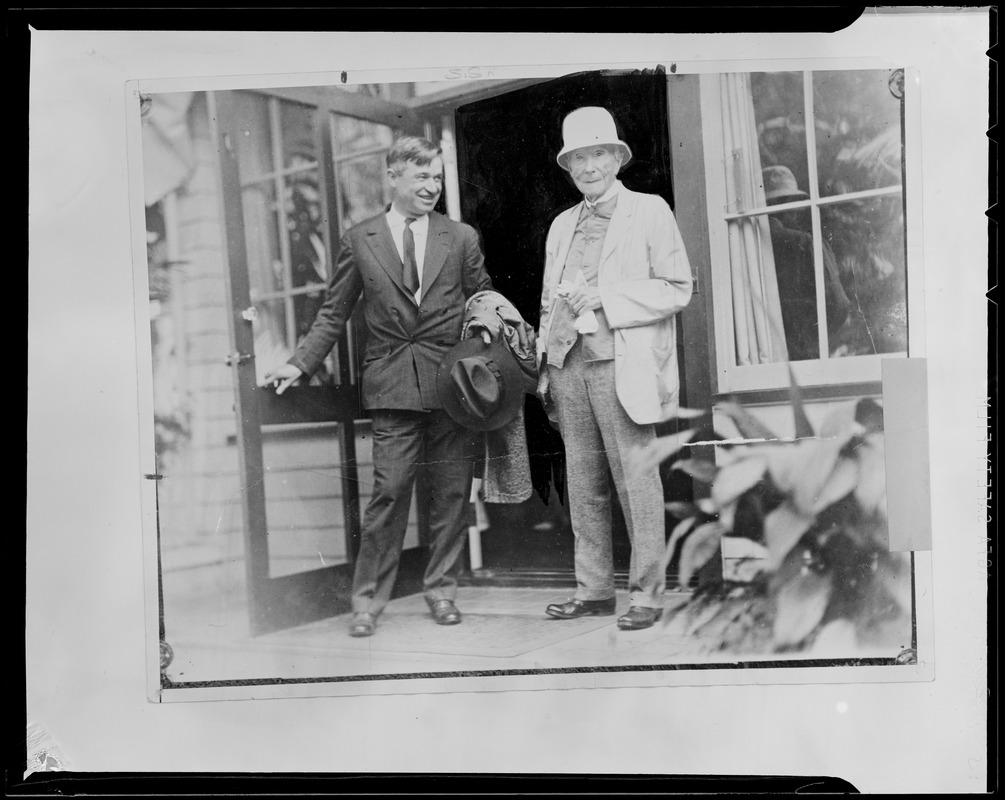 Will Rogers and John D. Rockefeller, Sr. at Ormond Beach, Florida ...