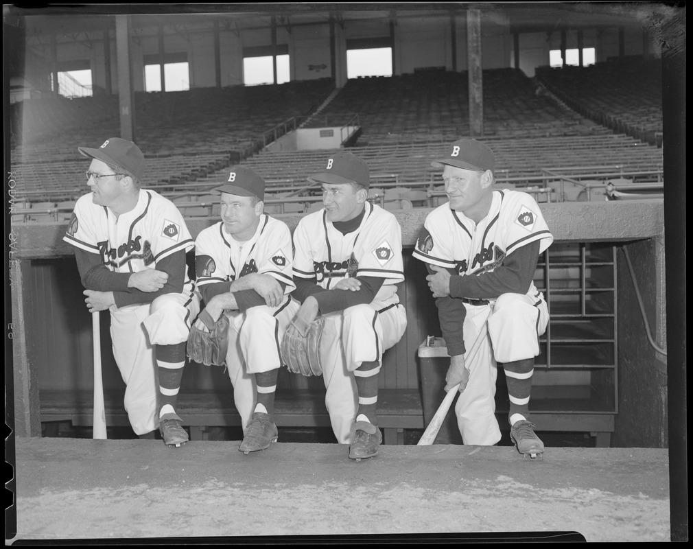 Braves infield: Earl Torgeson (1B) / Roy Hartsfield (2B) / Johnny Logan ...
