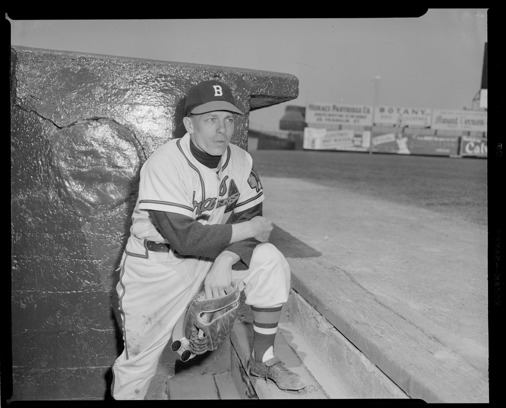 Eddie Stanky of the Braves, Braves Field - Digital Commonwealth