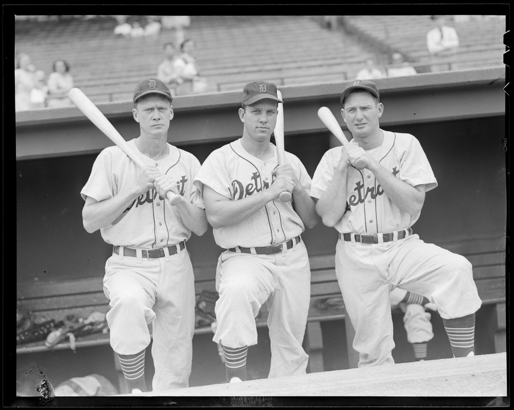 Hoot Evers, Vic Wertz, George Kell - Detroit Tigers - Digital Commonwealth