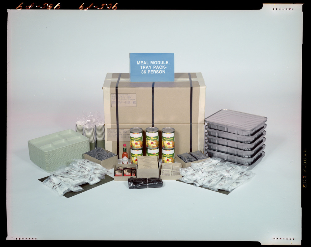 Meal module, tray pack-36 person - Digital Commonwealth
