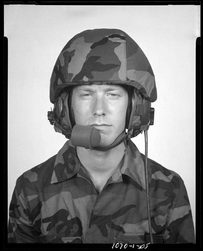 IPL military motorcycle helmet - Digital Commonwealth