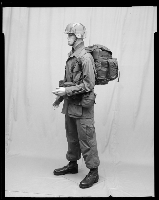 CEMEL mens field uniform with pack - Digital Commonwealth