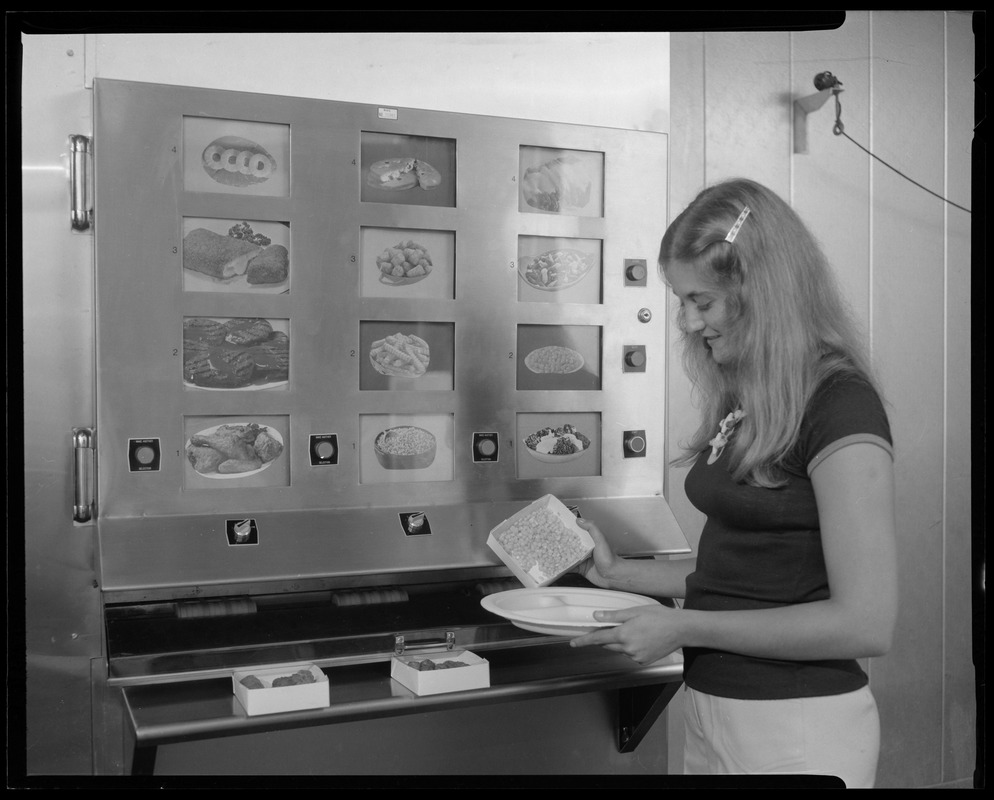 Keene (PAO) vending machine w/ model - Digital Commonwealth